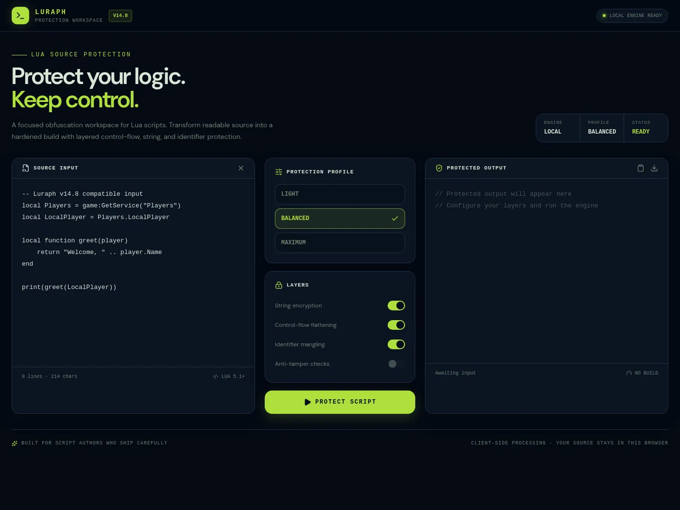 Luraph Obfuscator Tool