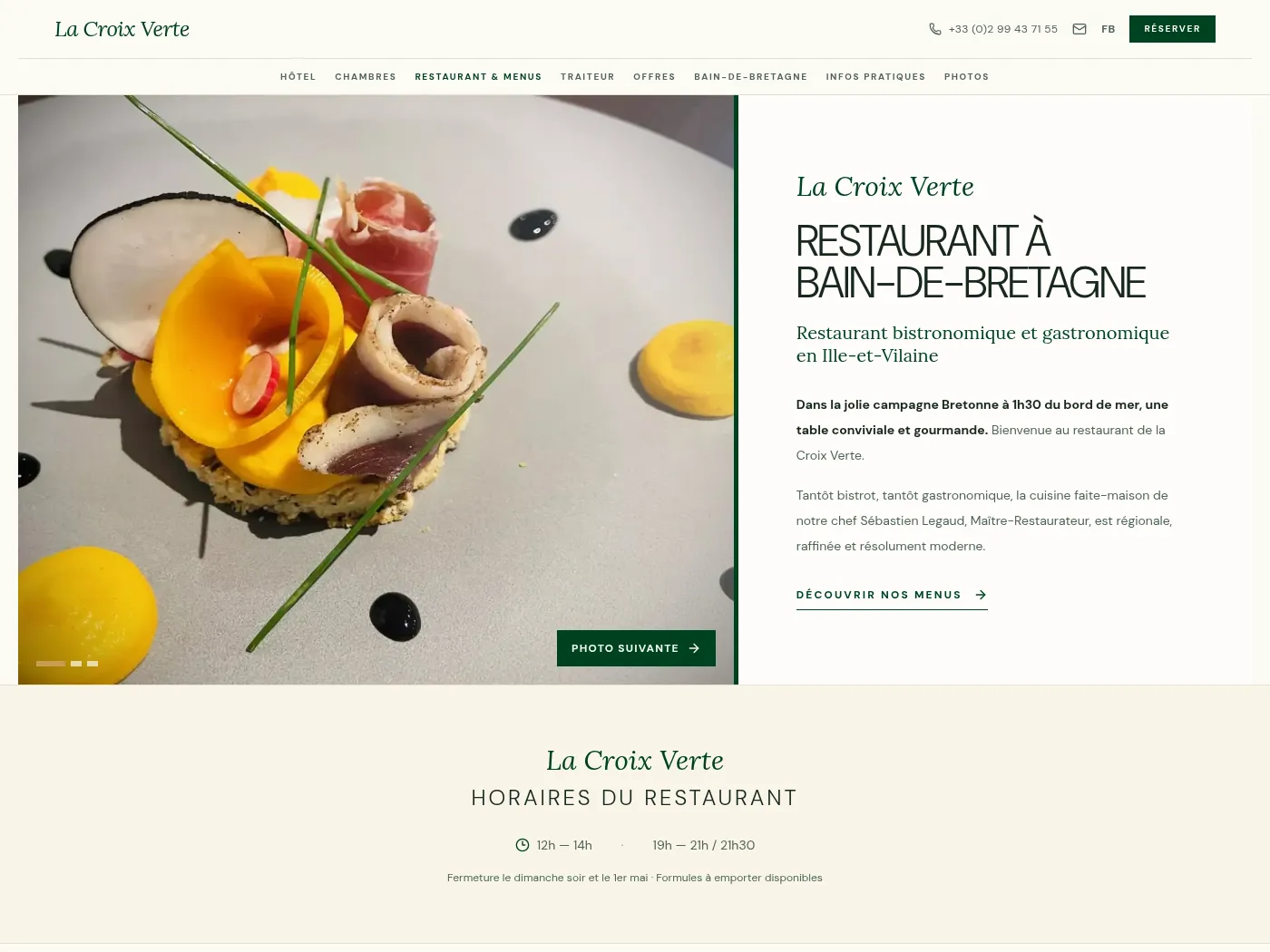 LaCroixVerte Restaurant Site