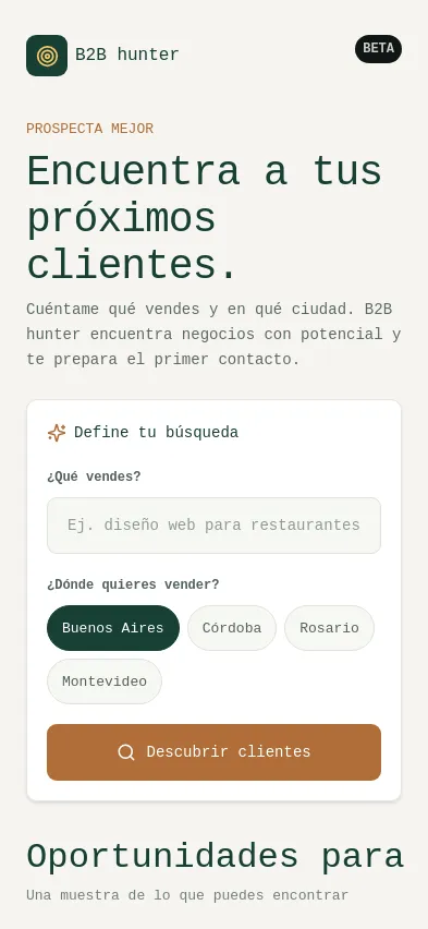 B2B Hunter App