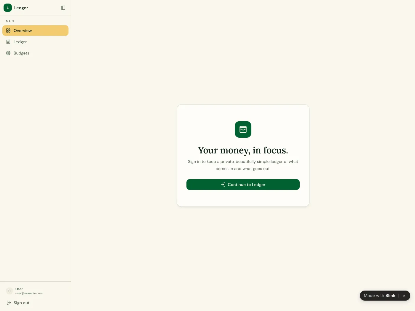 Finance Ledger Pro