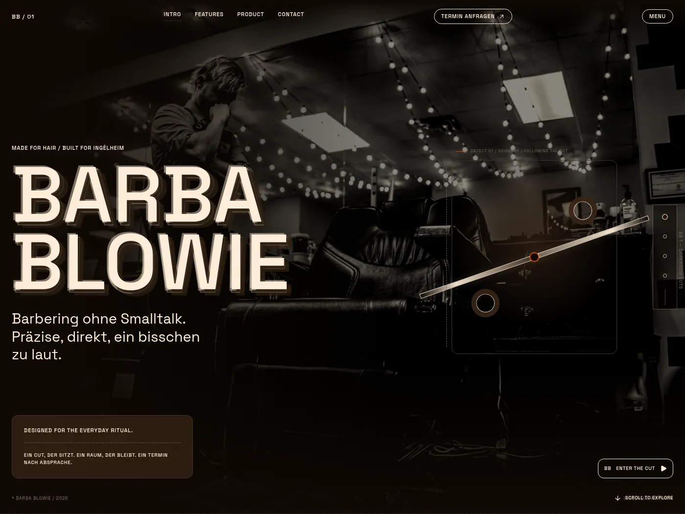 Barba Blowie Website