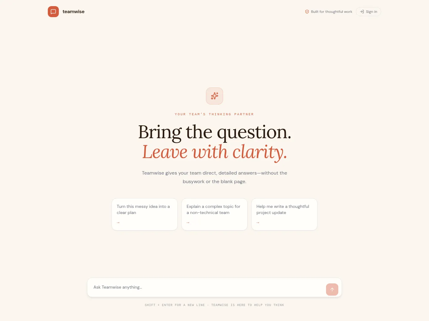 Teamwise AI Assistant