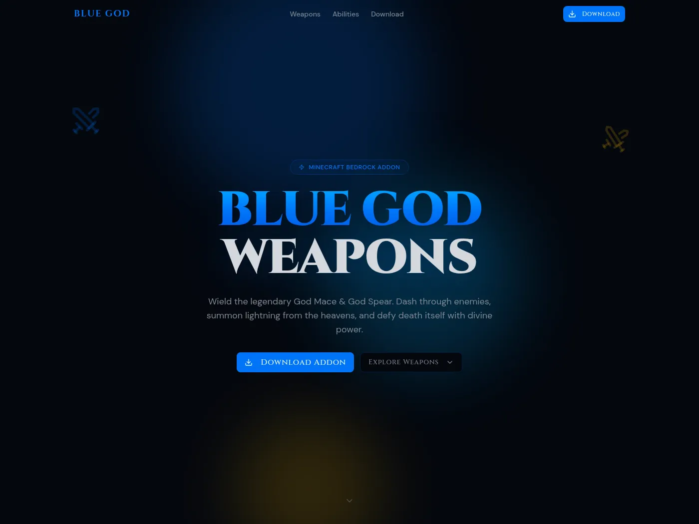Blue God Weapons Addon