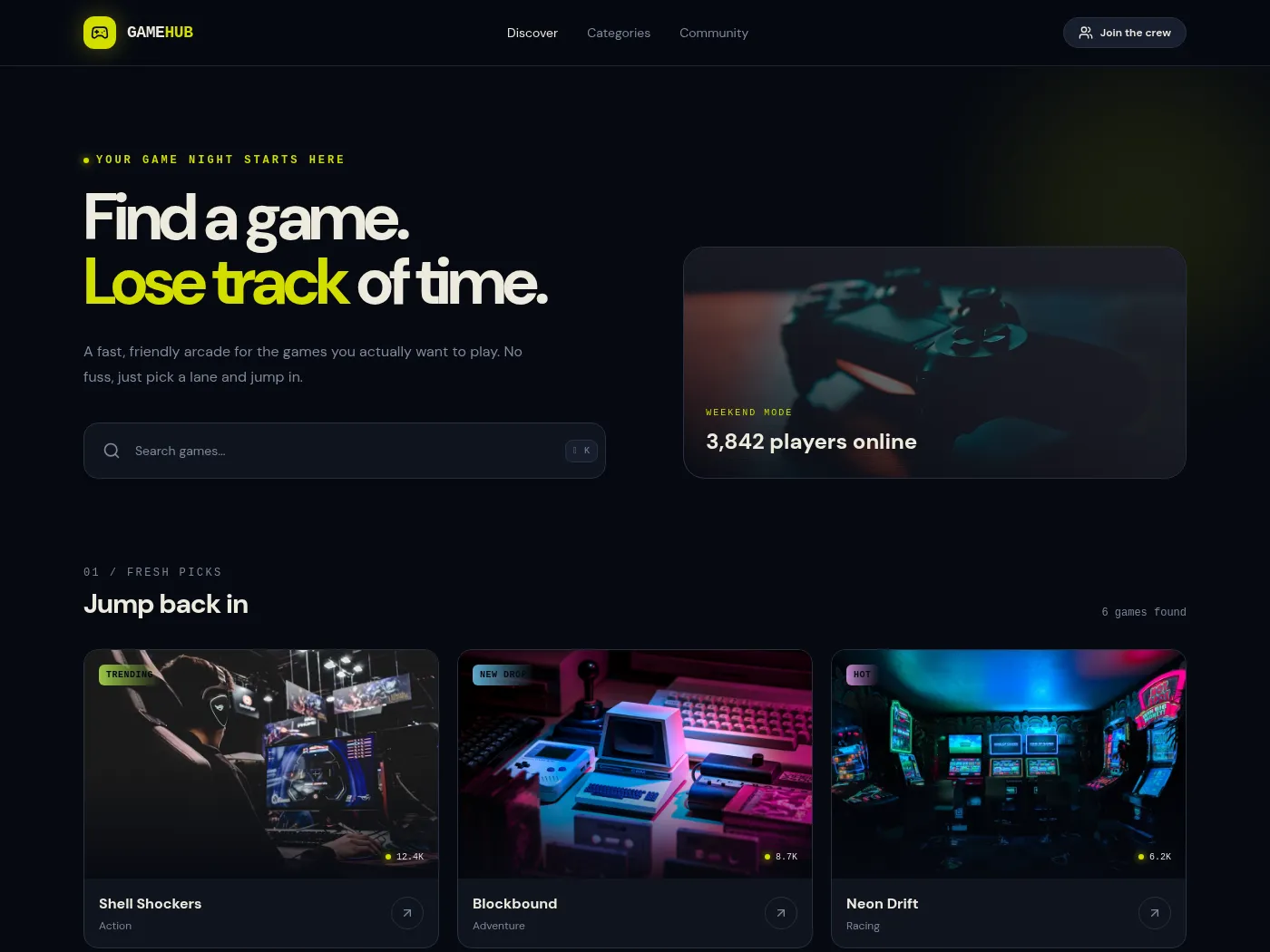 GameHub Portal