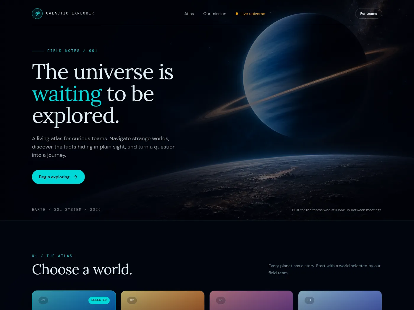 Galactic Explorer AI