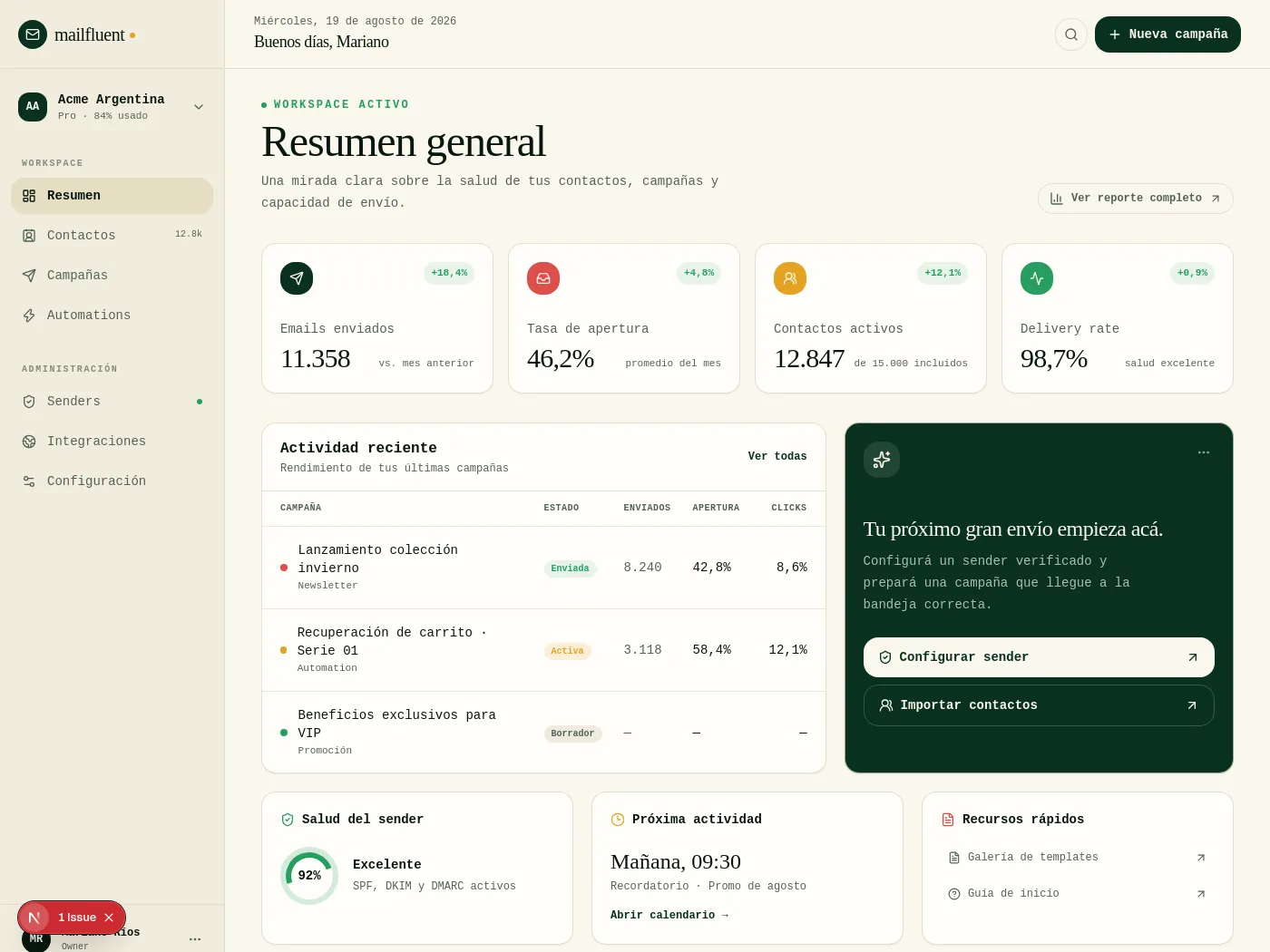 MailFluent SaaS Platform