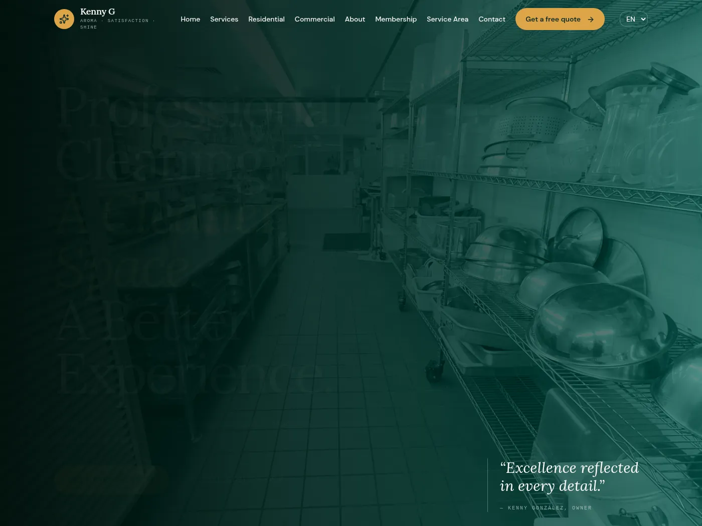 Kenny G Cleaning Website