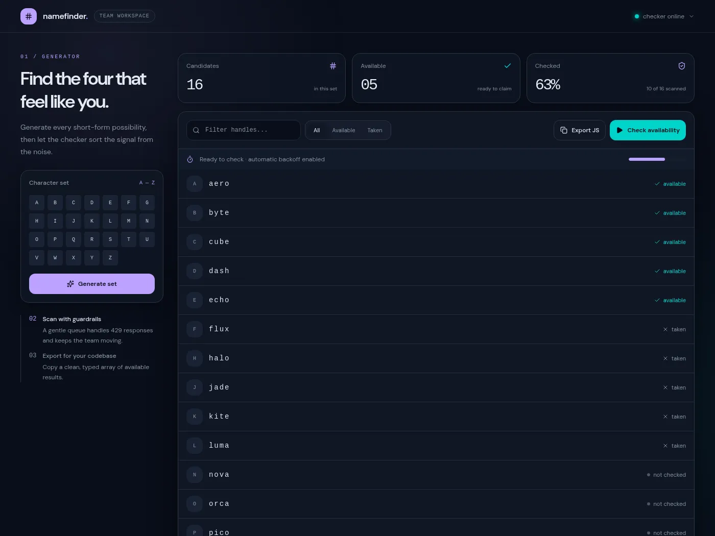 Discord Name Finder