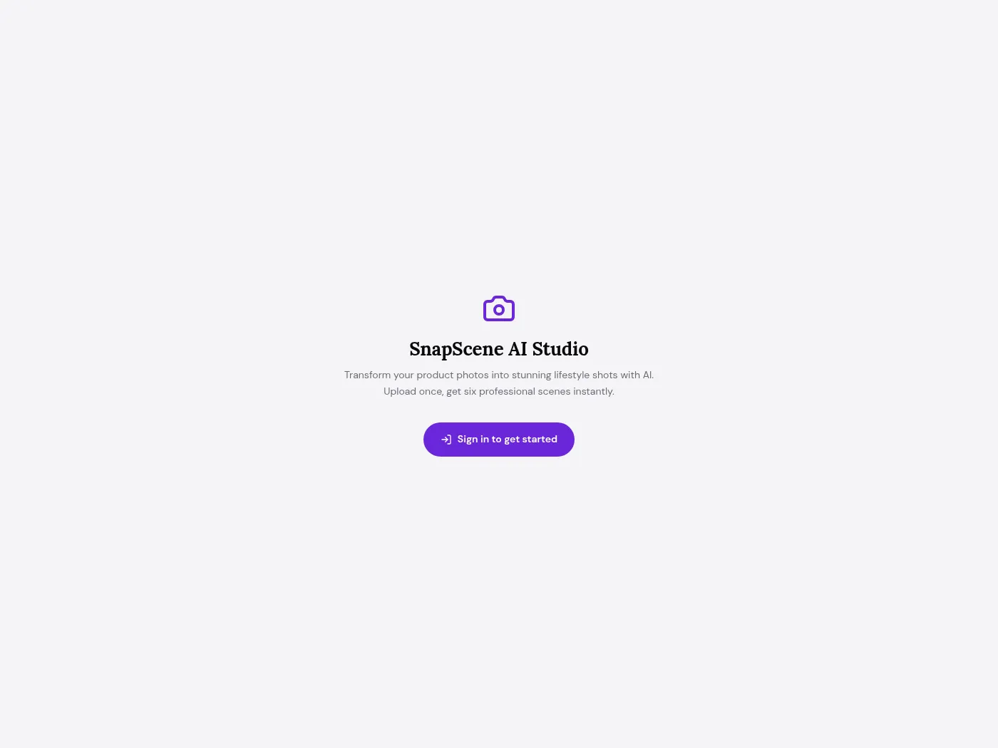 SnapScene AI Studio