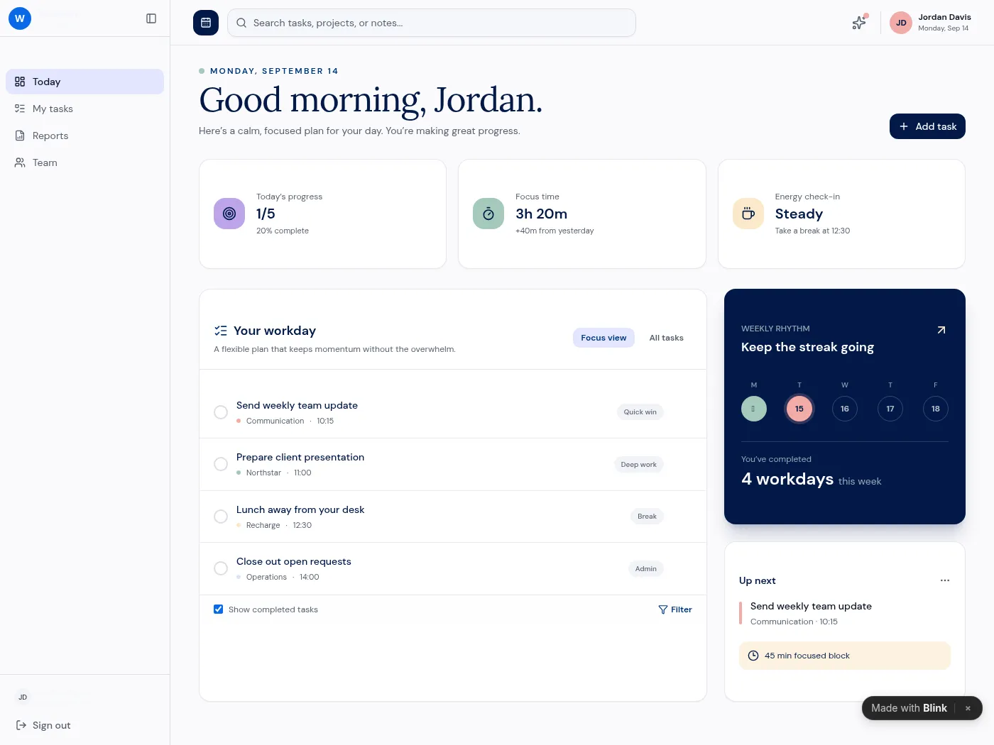 Workday Generator