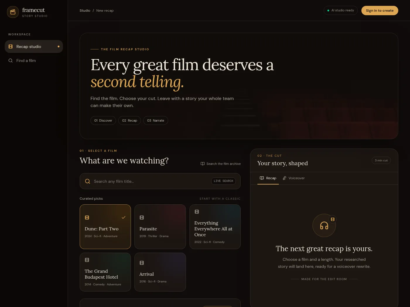 FilmRecap AI Suite