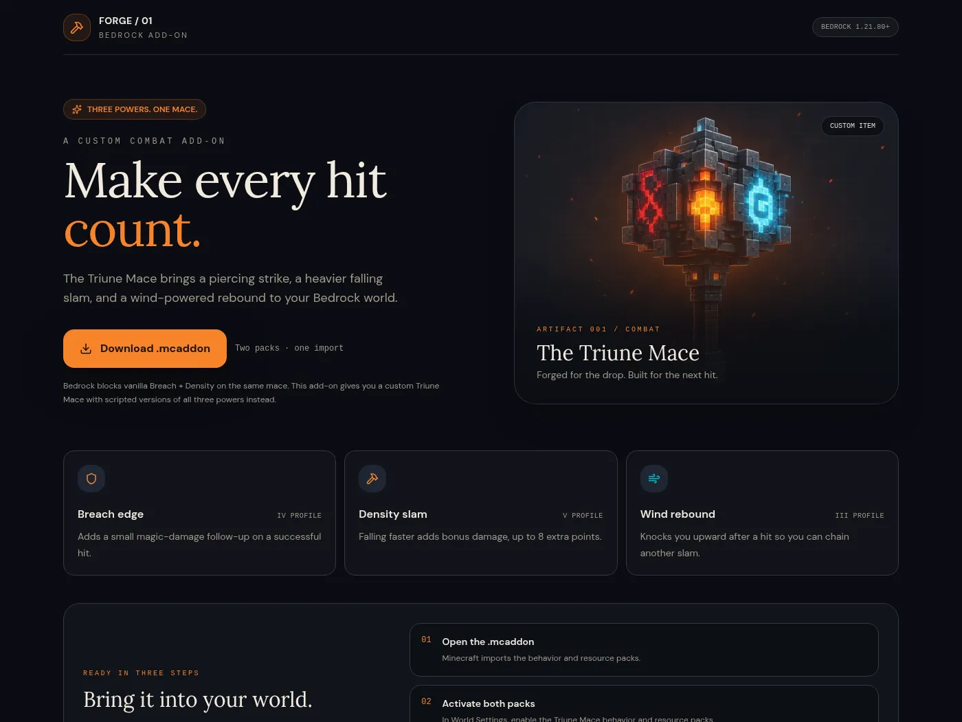 Elemental Mace Addon
