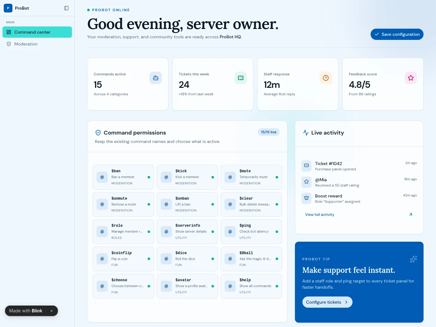 Discord Server ProBot