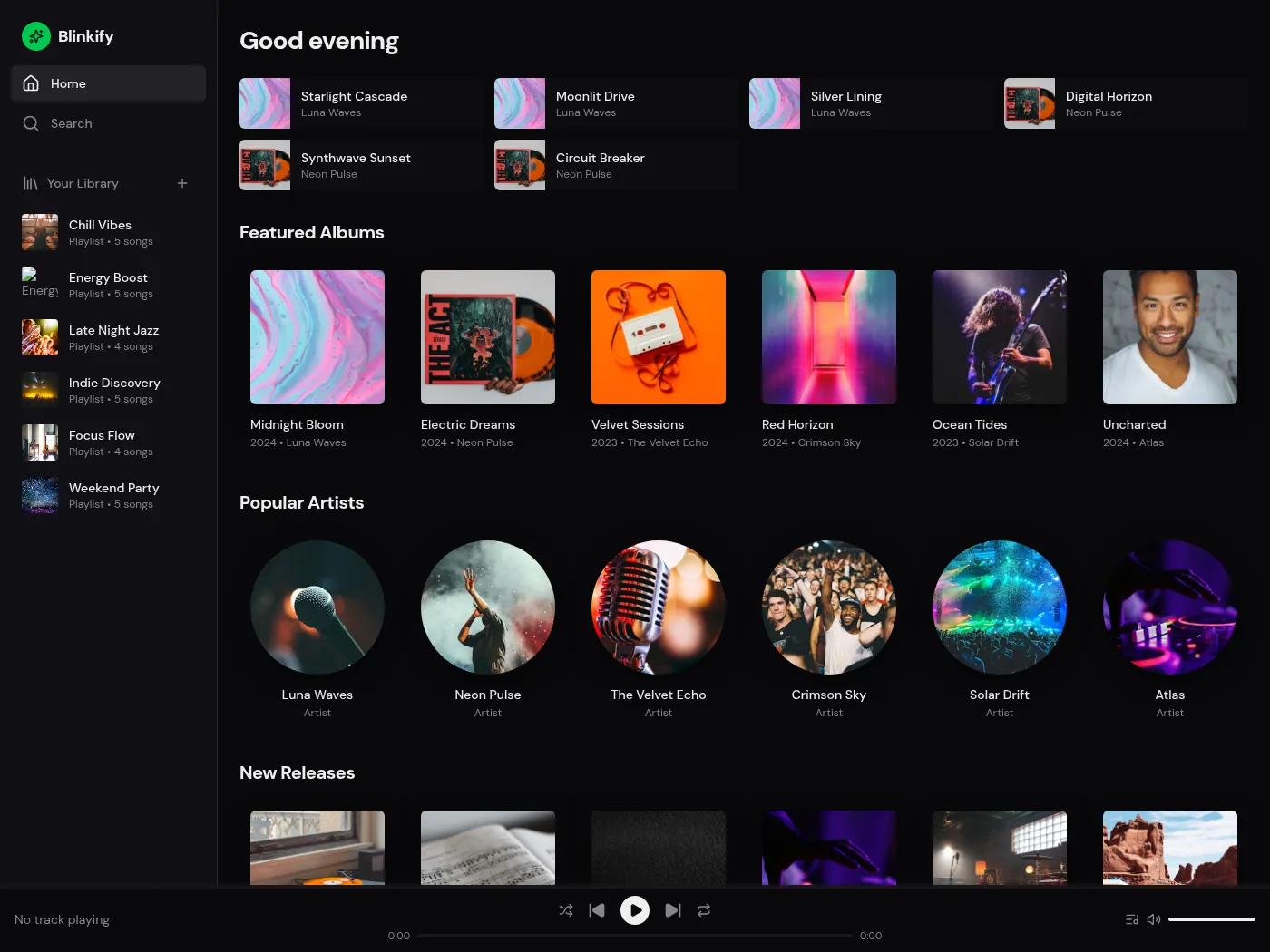 Team Spotify Web Clone