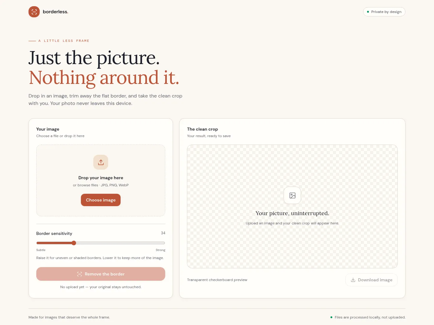 Borderless Image Tool