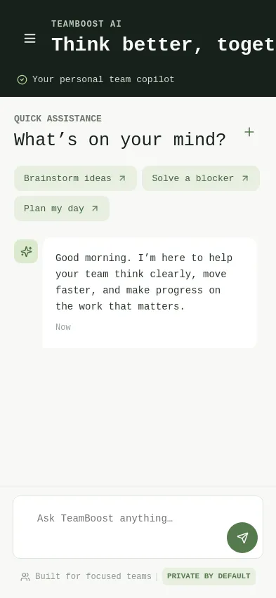 TeamBoost AI Assistant