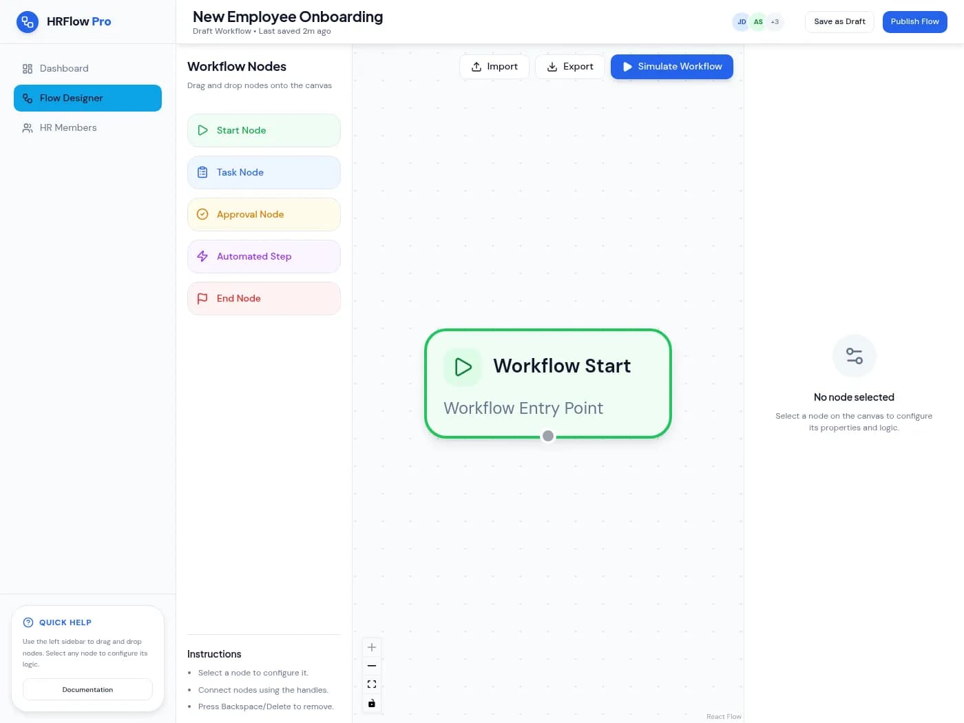 HR Flow Designer Prototype
