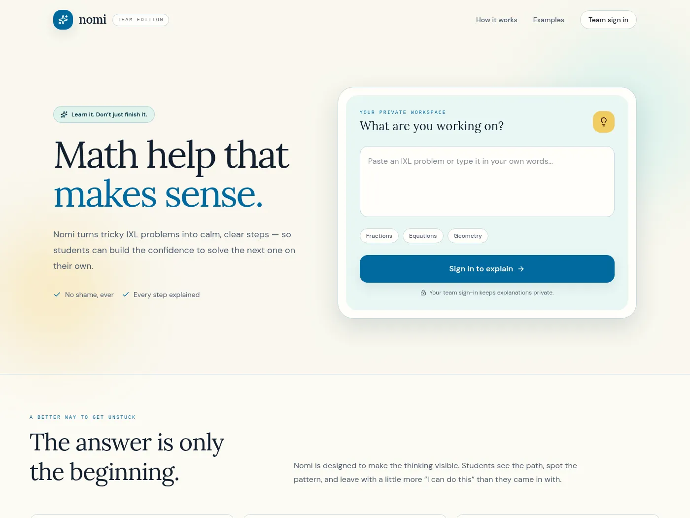 IXL Explainer AI