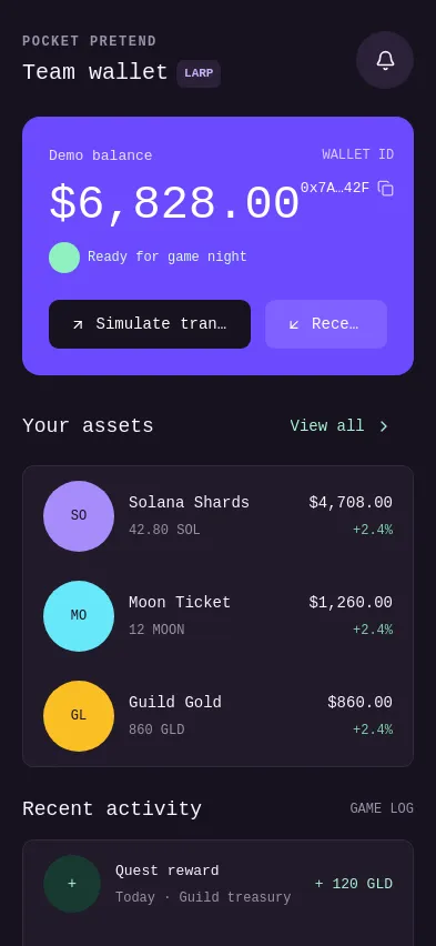 LARP Phantom Wallet Sim