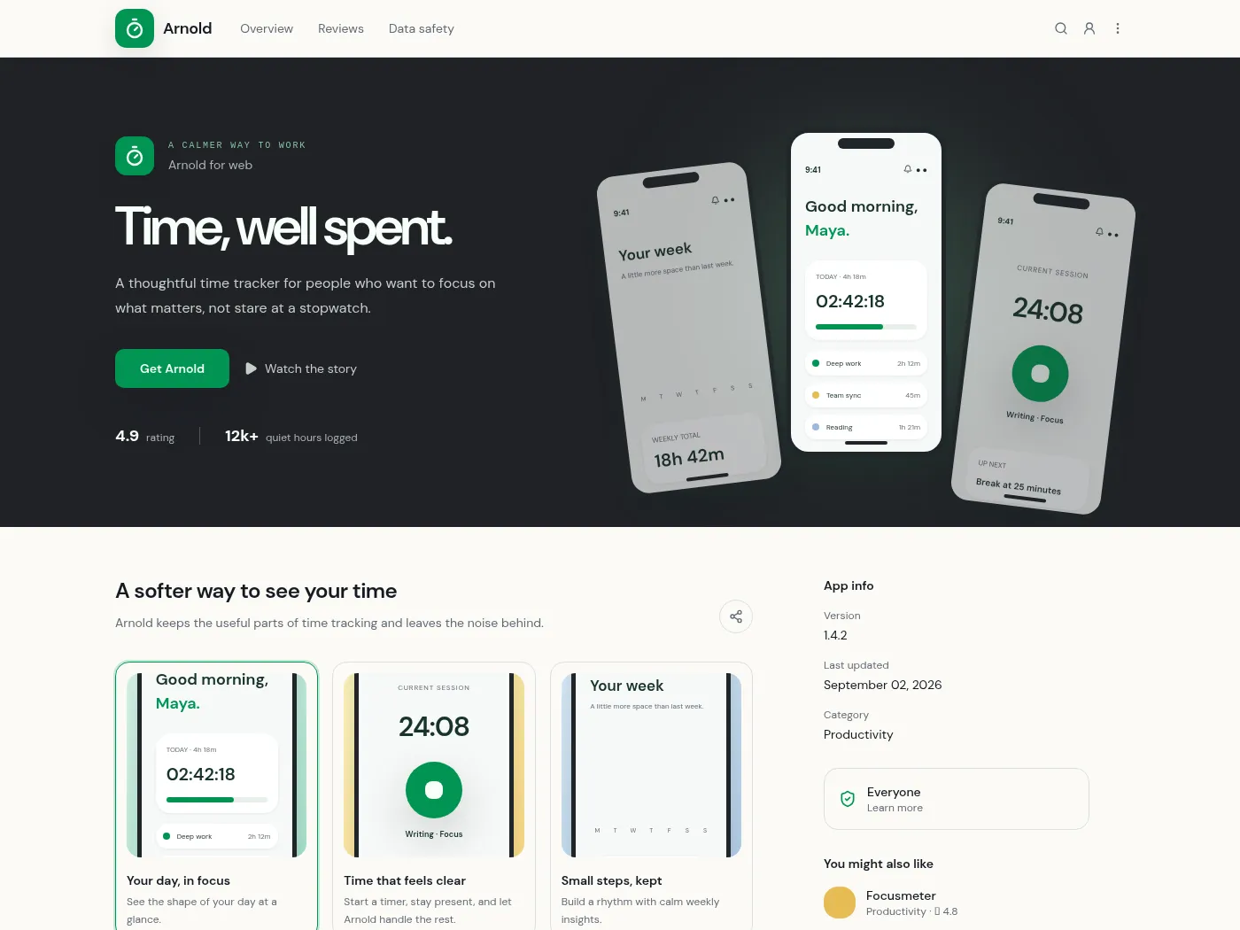 Arnold Time Tracker