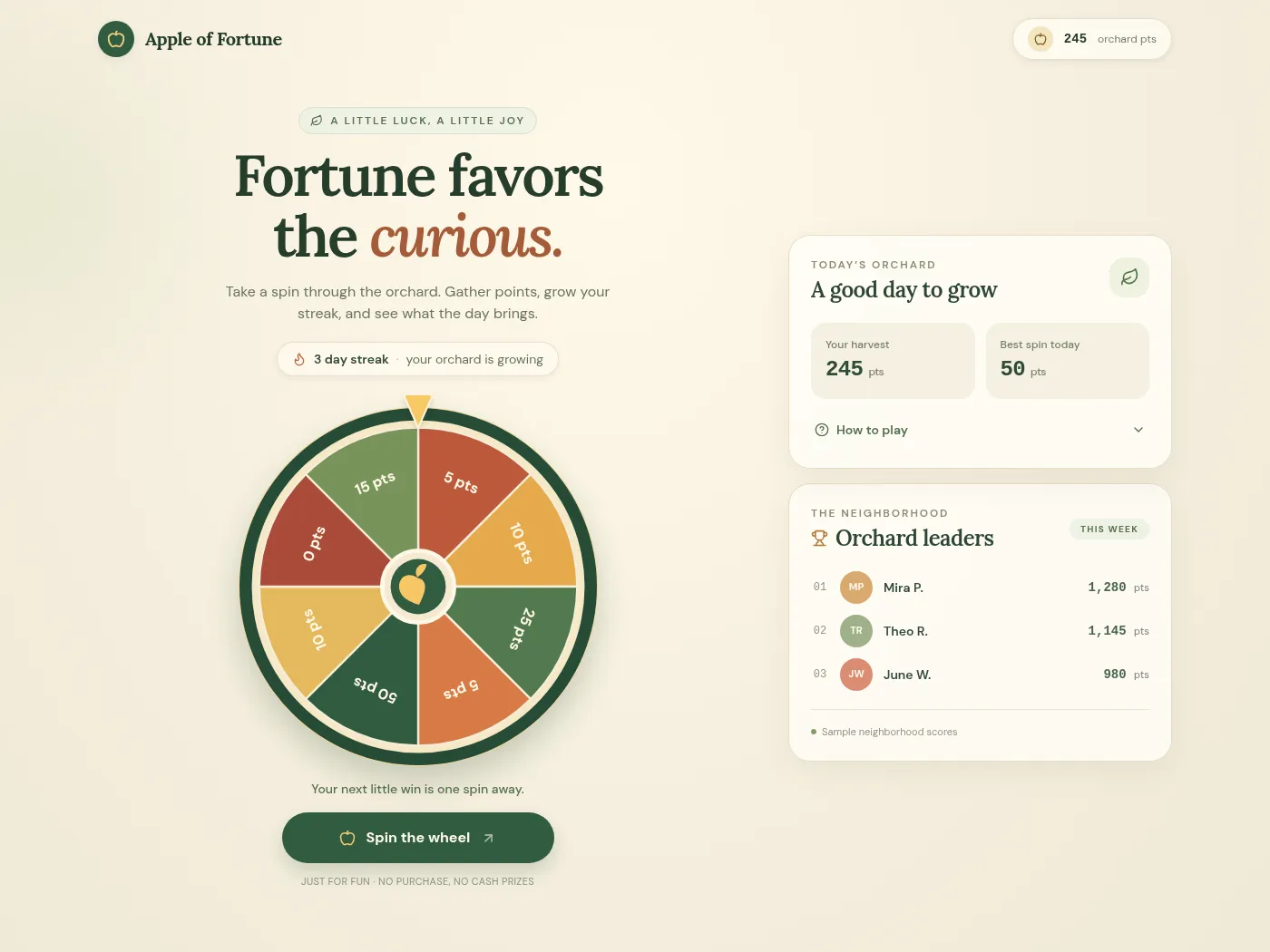 Apple of Fortune