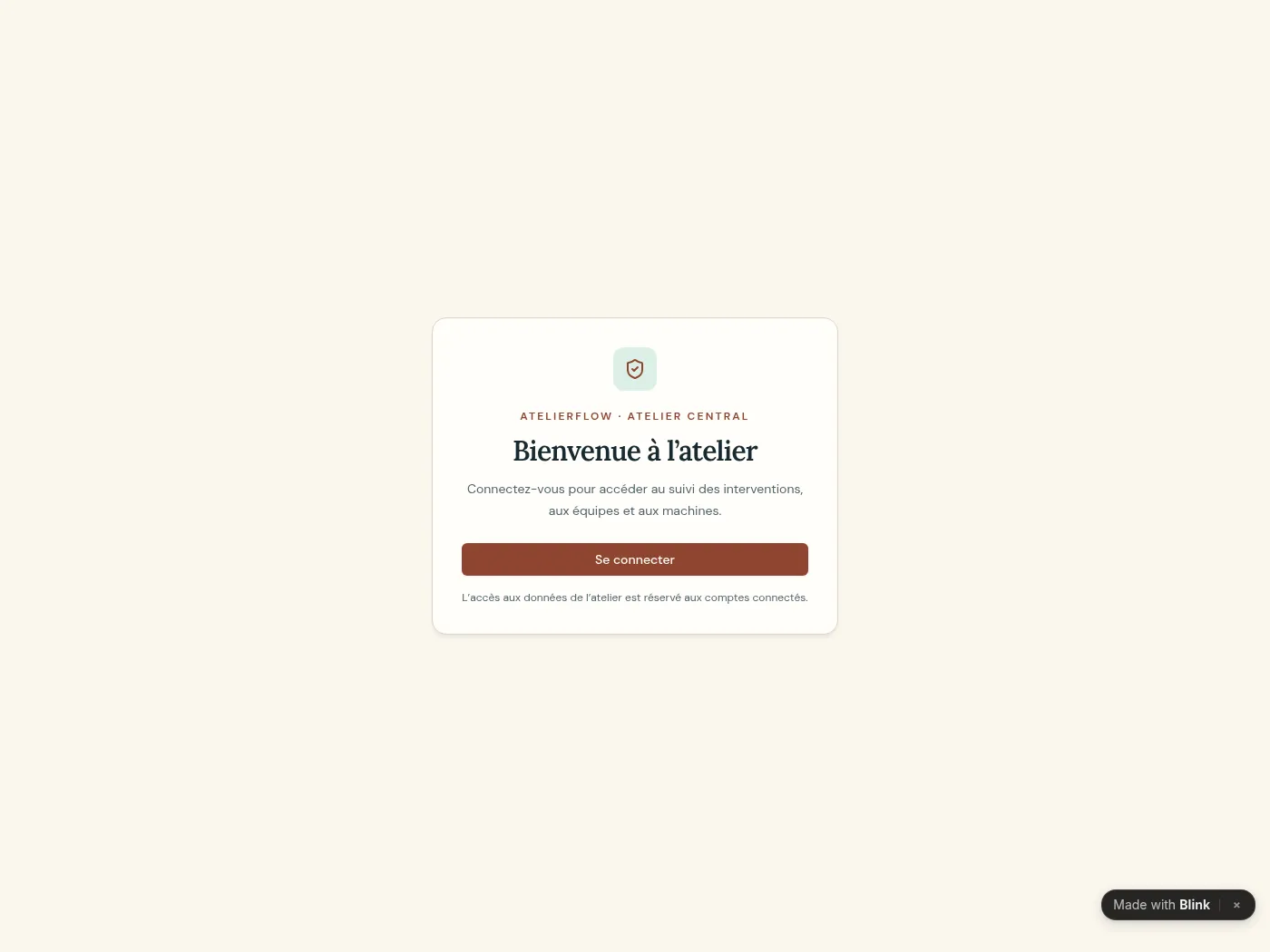 AtelierFlow Dashboard