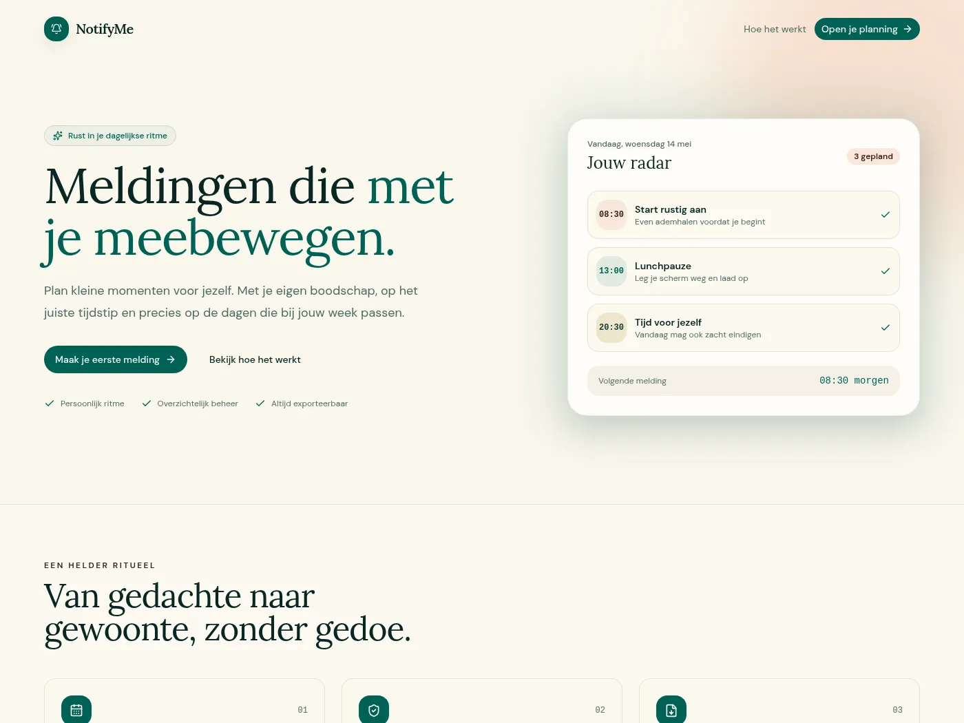 NotifyMe NL Web