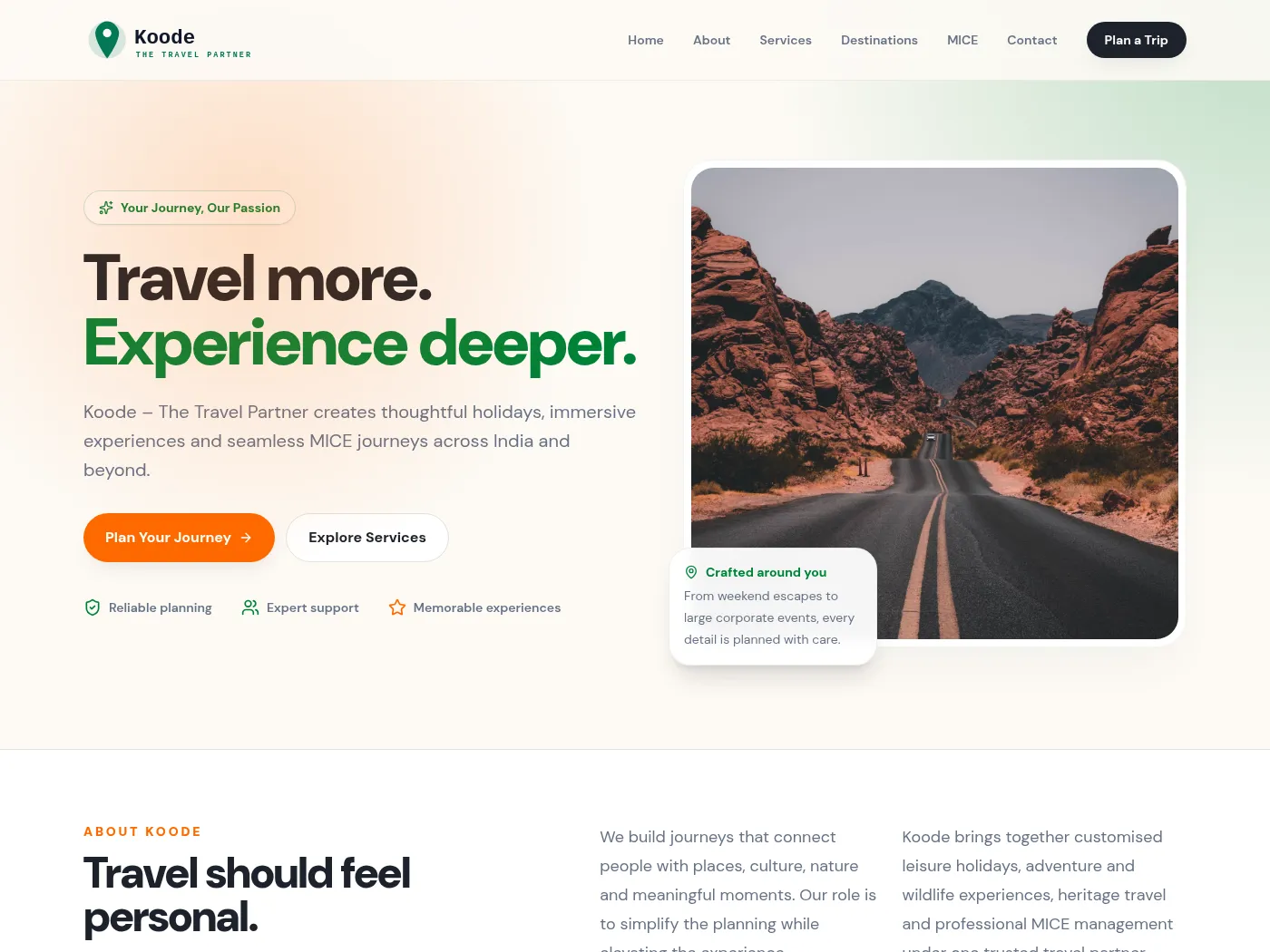 Koode Travel Partner Site