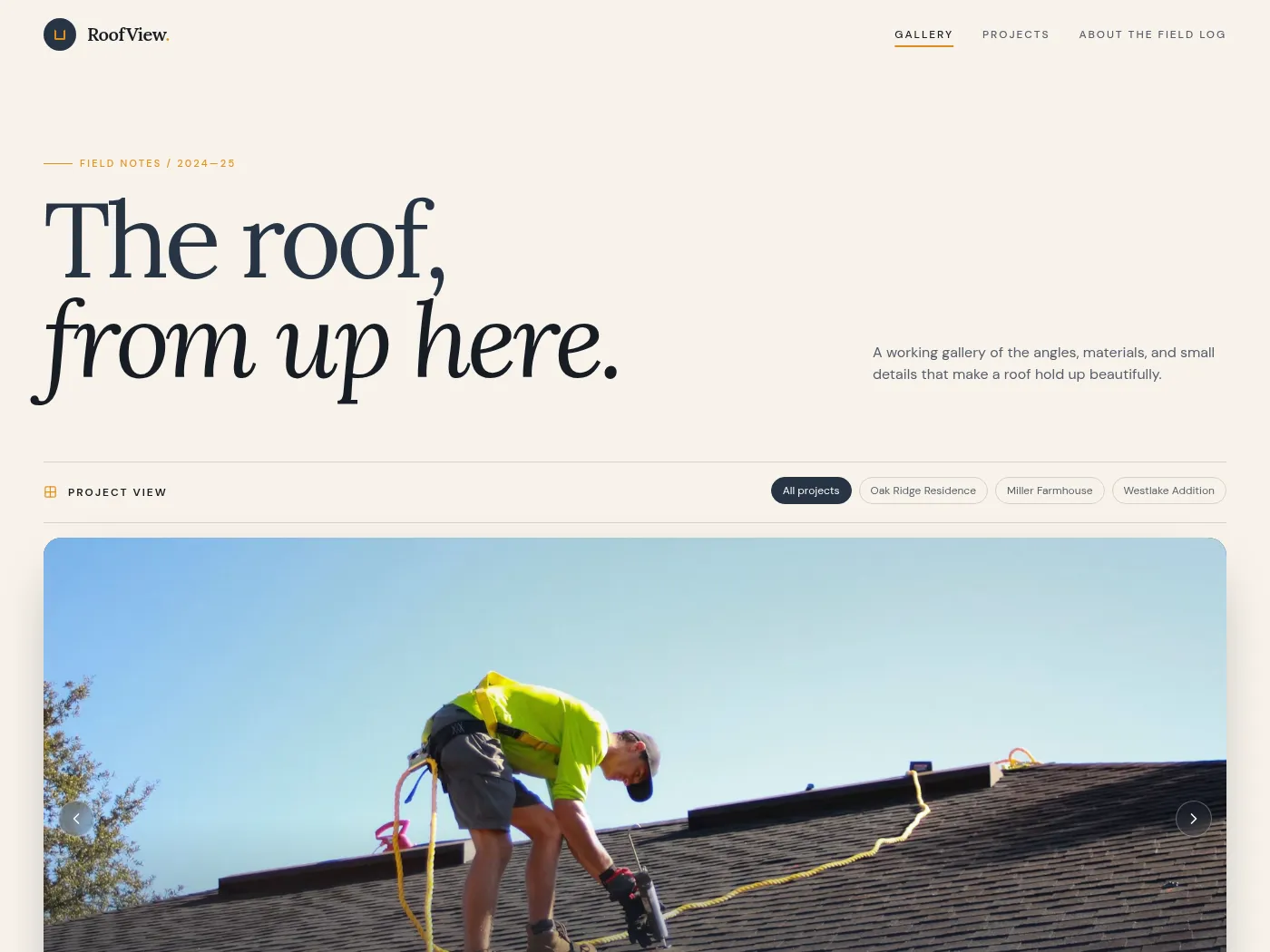 RoofView Photo Gallery