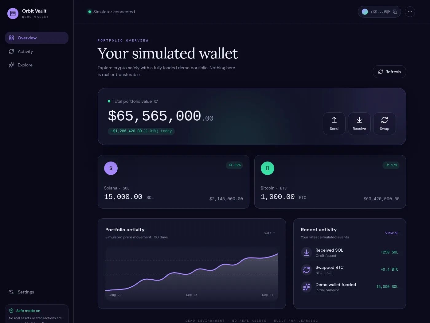 Phantom Wallet Simulator
