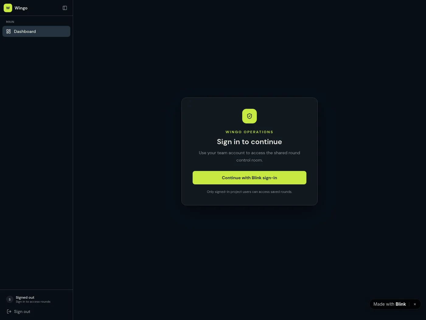 Wingo Admin Console