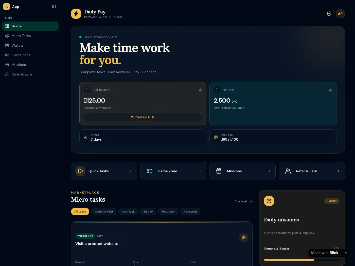 Daily Pay Telegram App