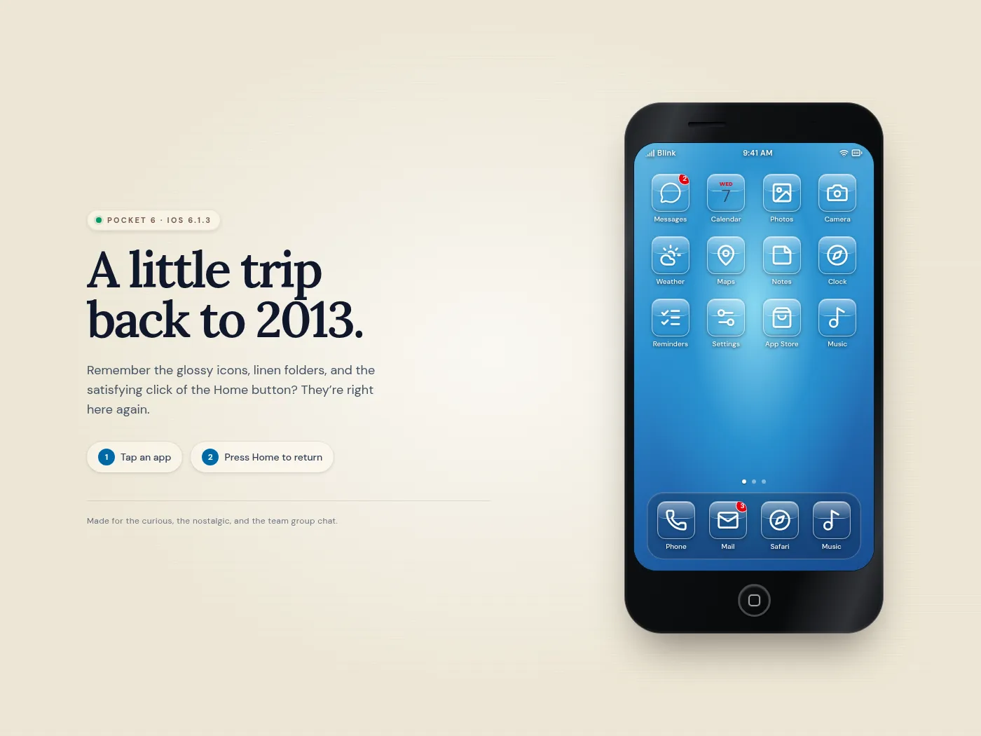 Retro iOS 6 Web App