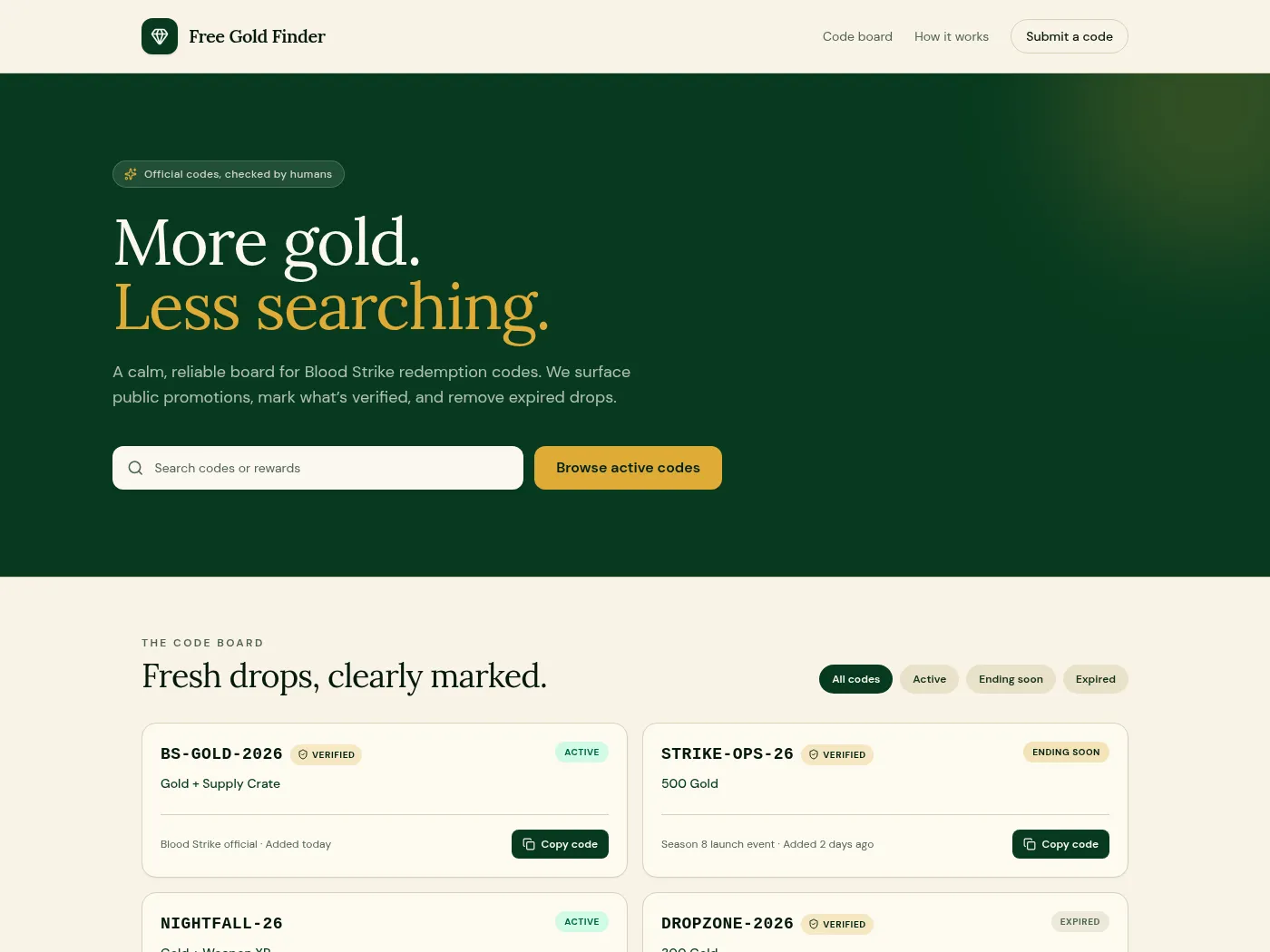Free Gold Finder
