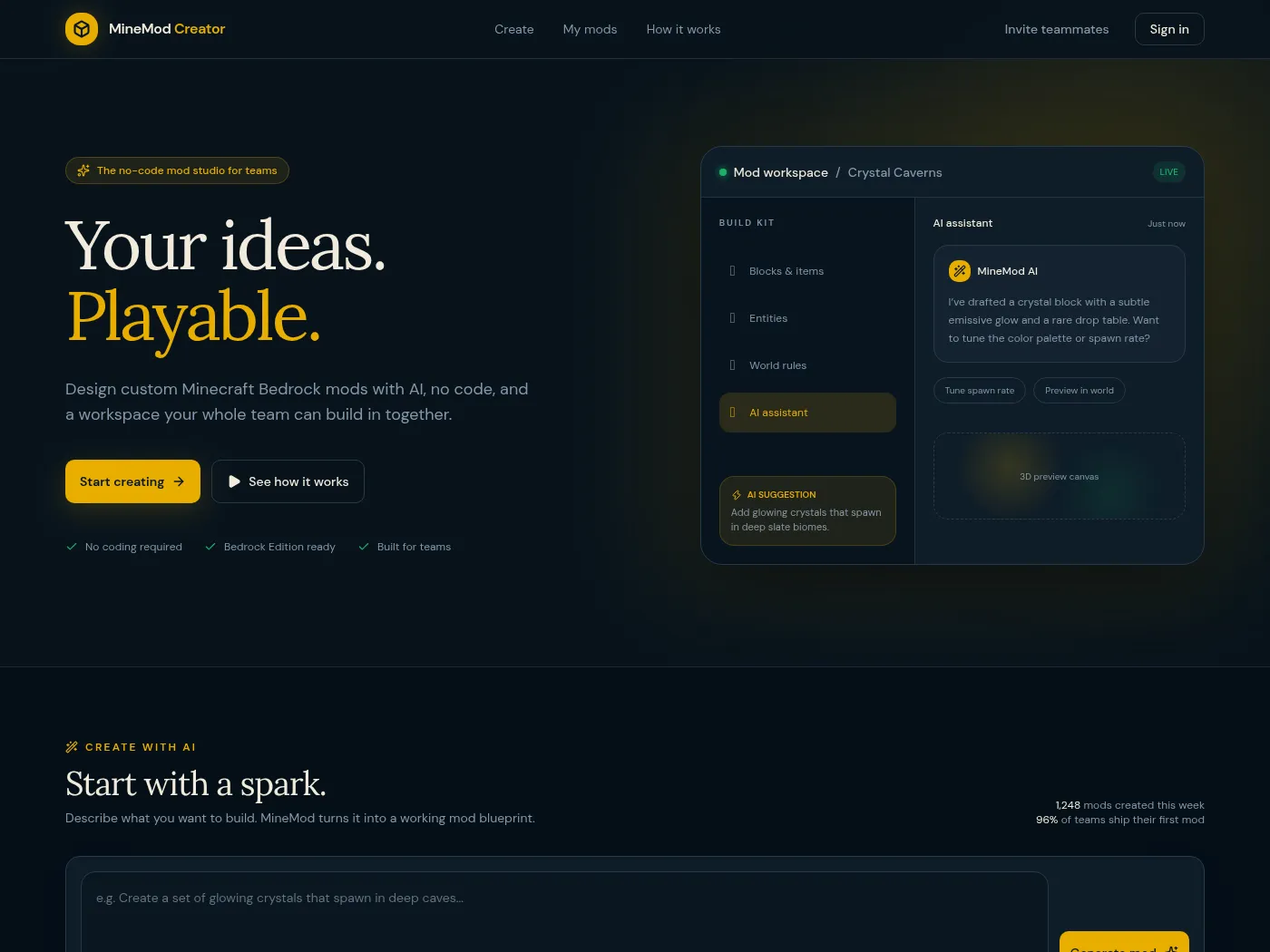 MineMod Creator