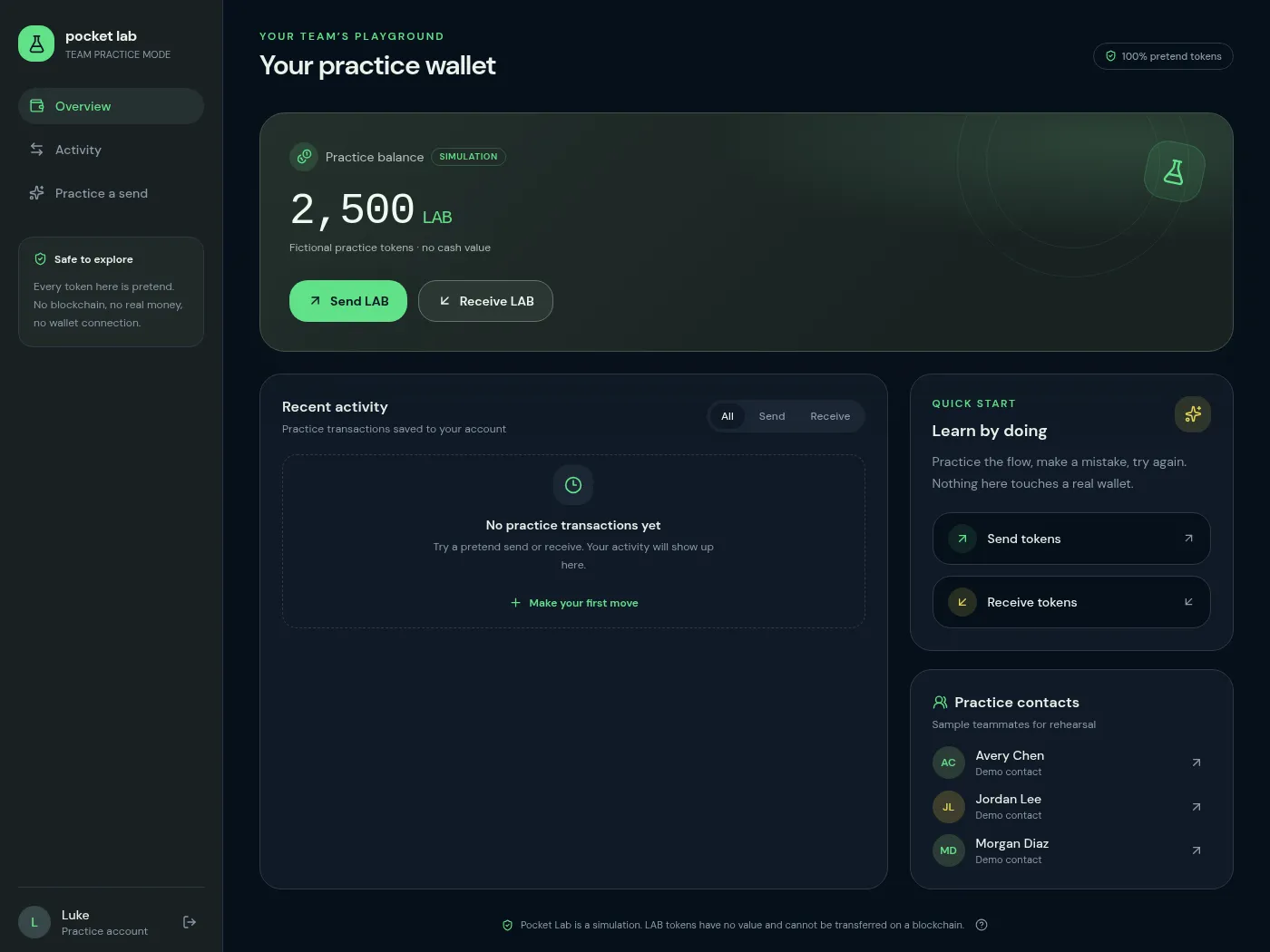 CryptoWallet Play Lab