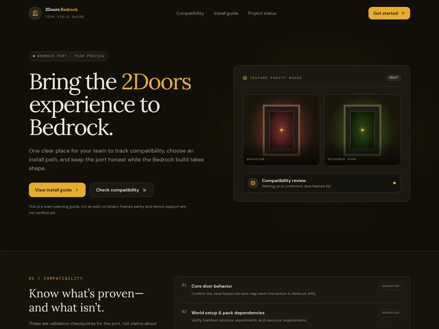 2Doors Bedrock Add-on