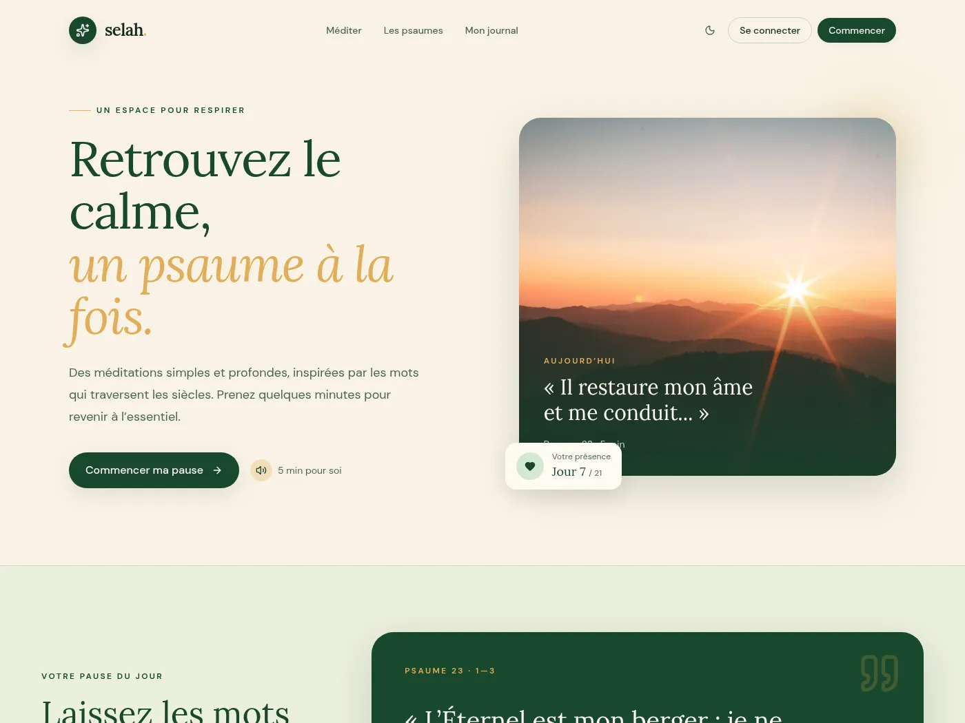 Psaume Méditation App