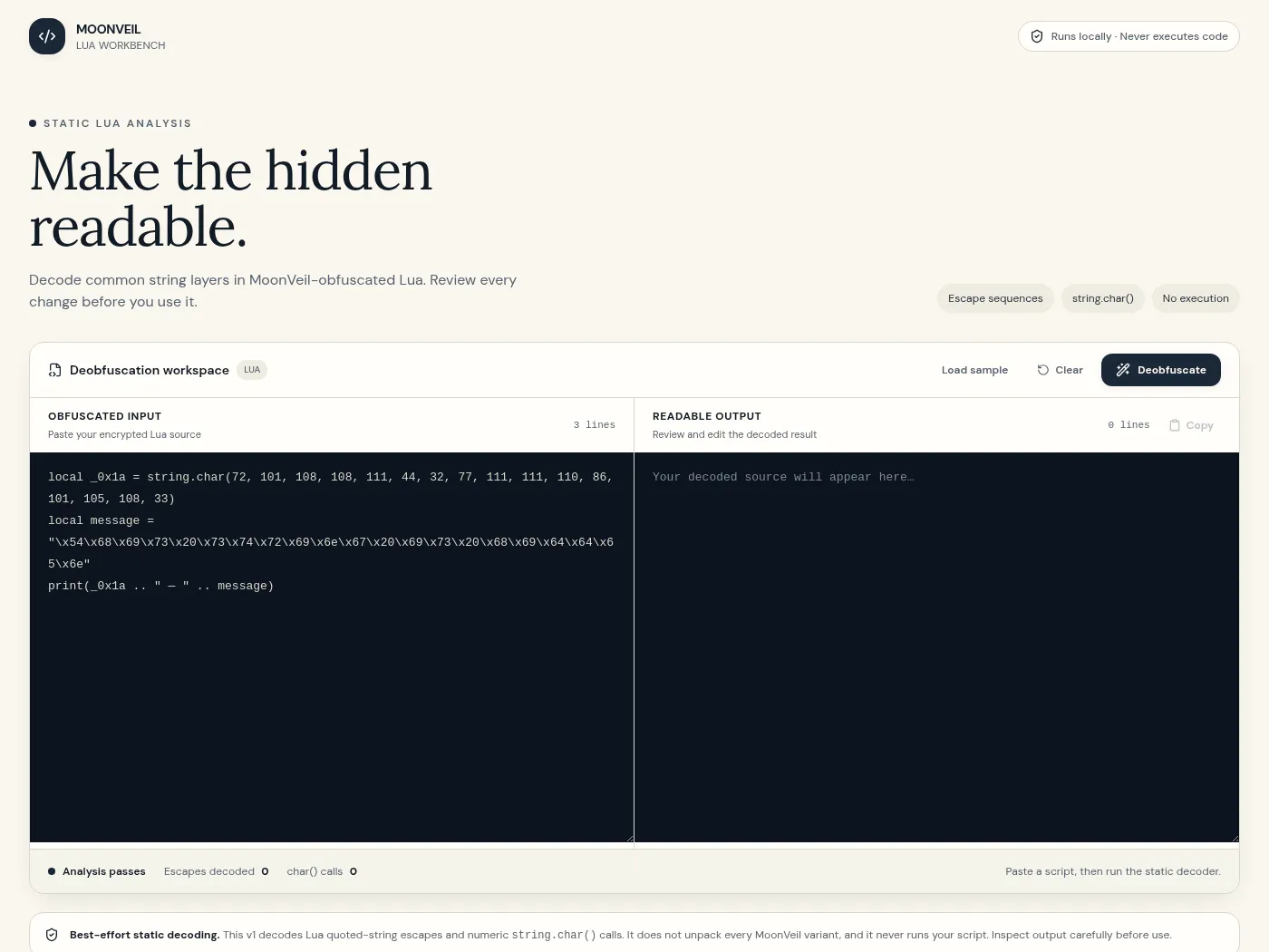 Lua Deobfuscator Pro