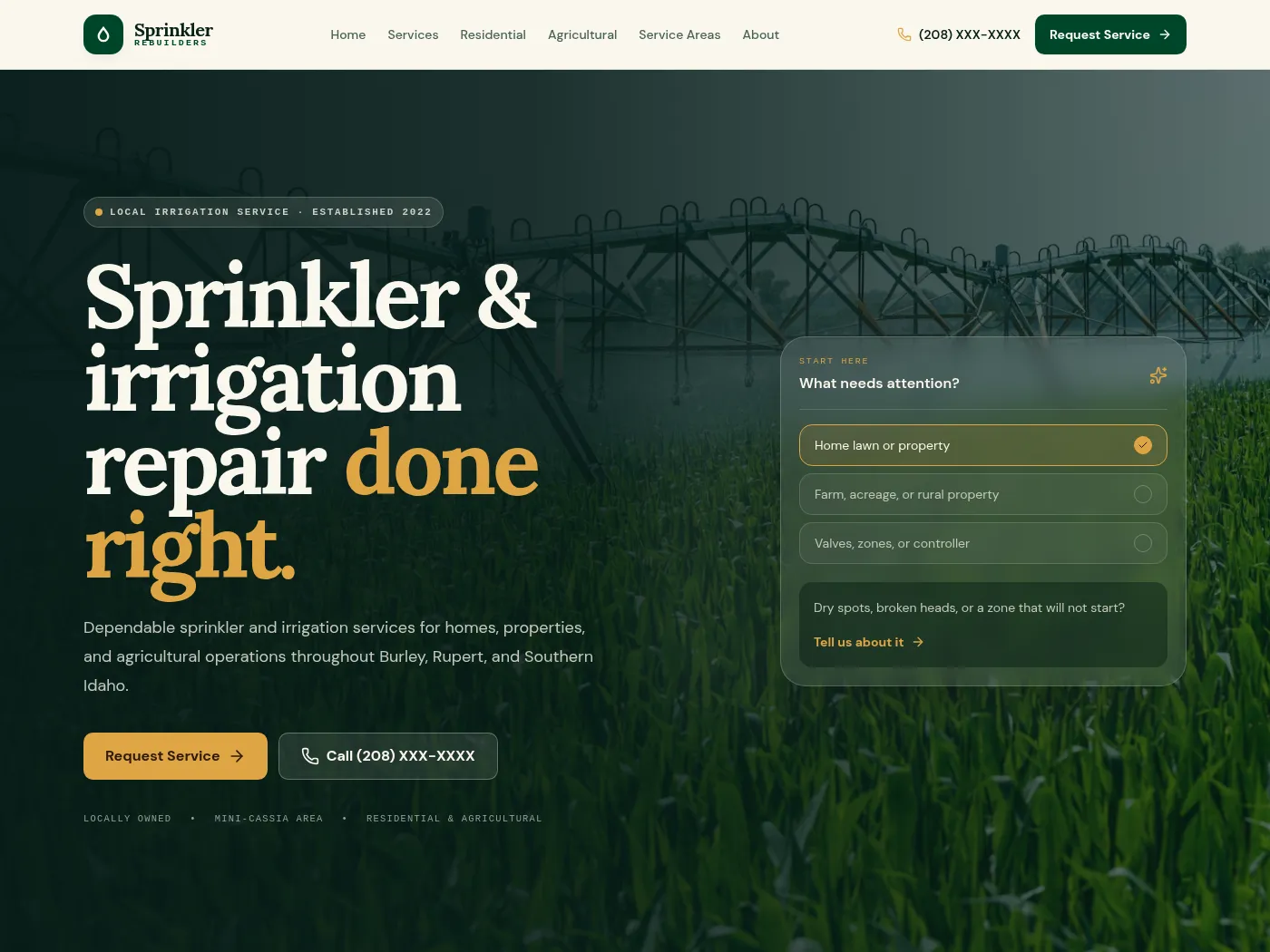 Sprinkler Rebuilders Website