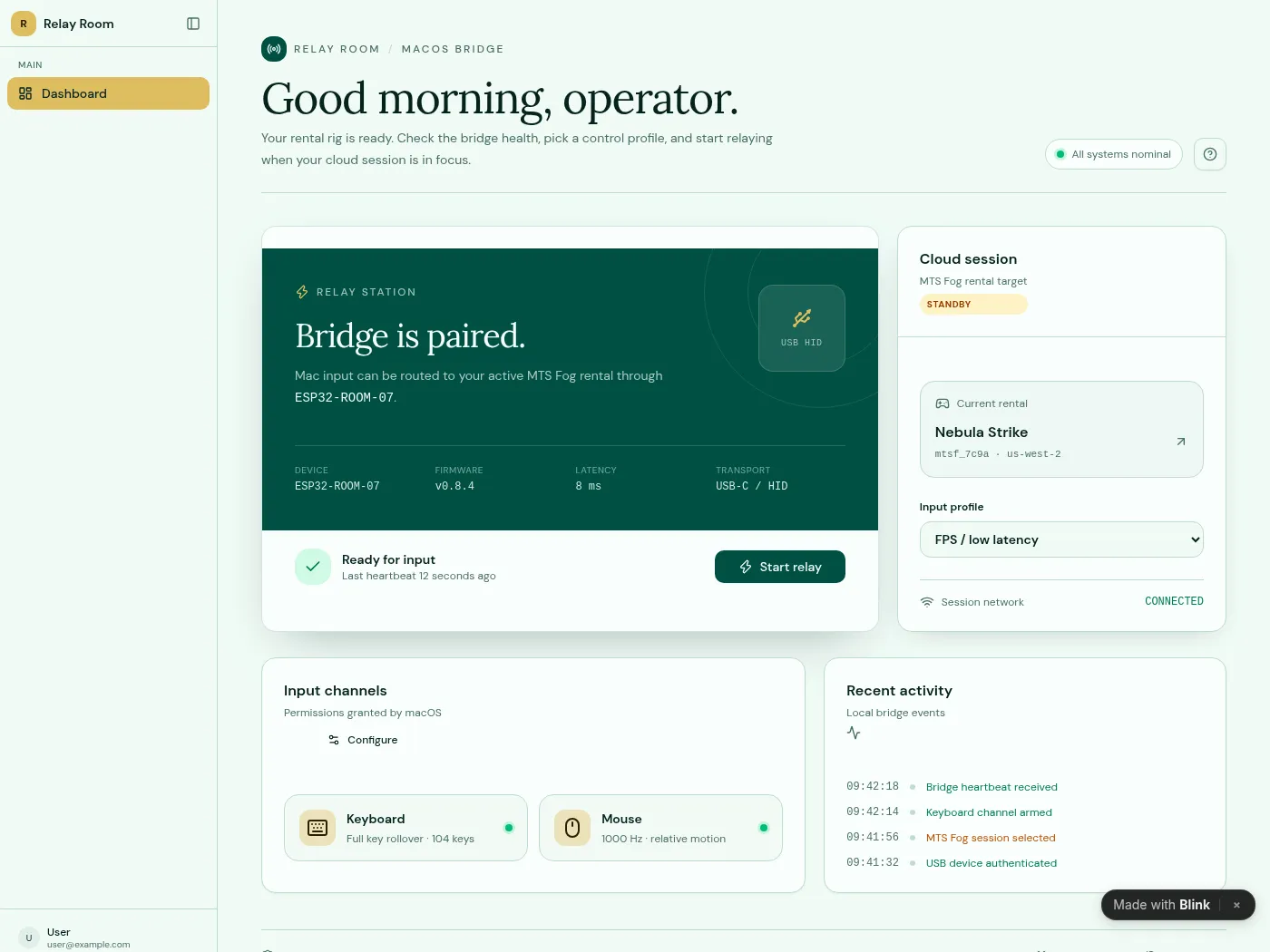 Cloud Game Input Bridge