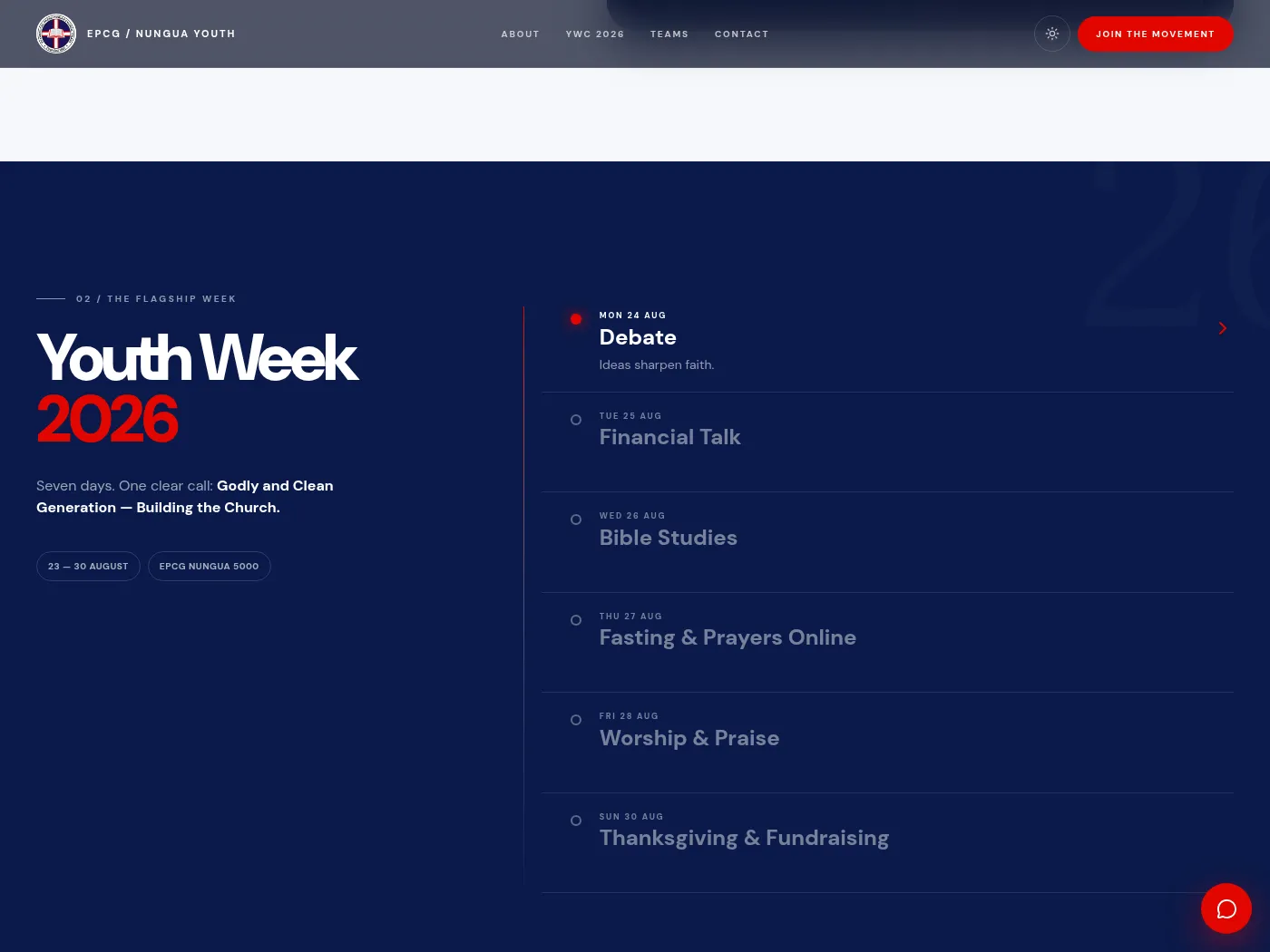 EPCG Youth 3D Website