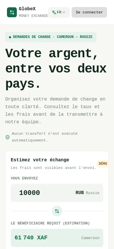GlobeX Money Exchange