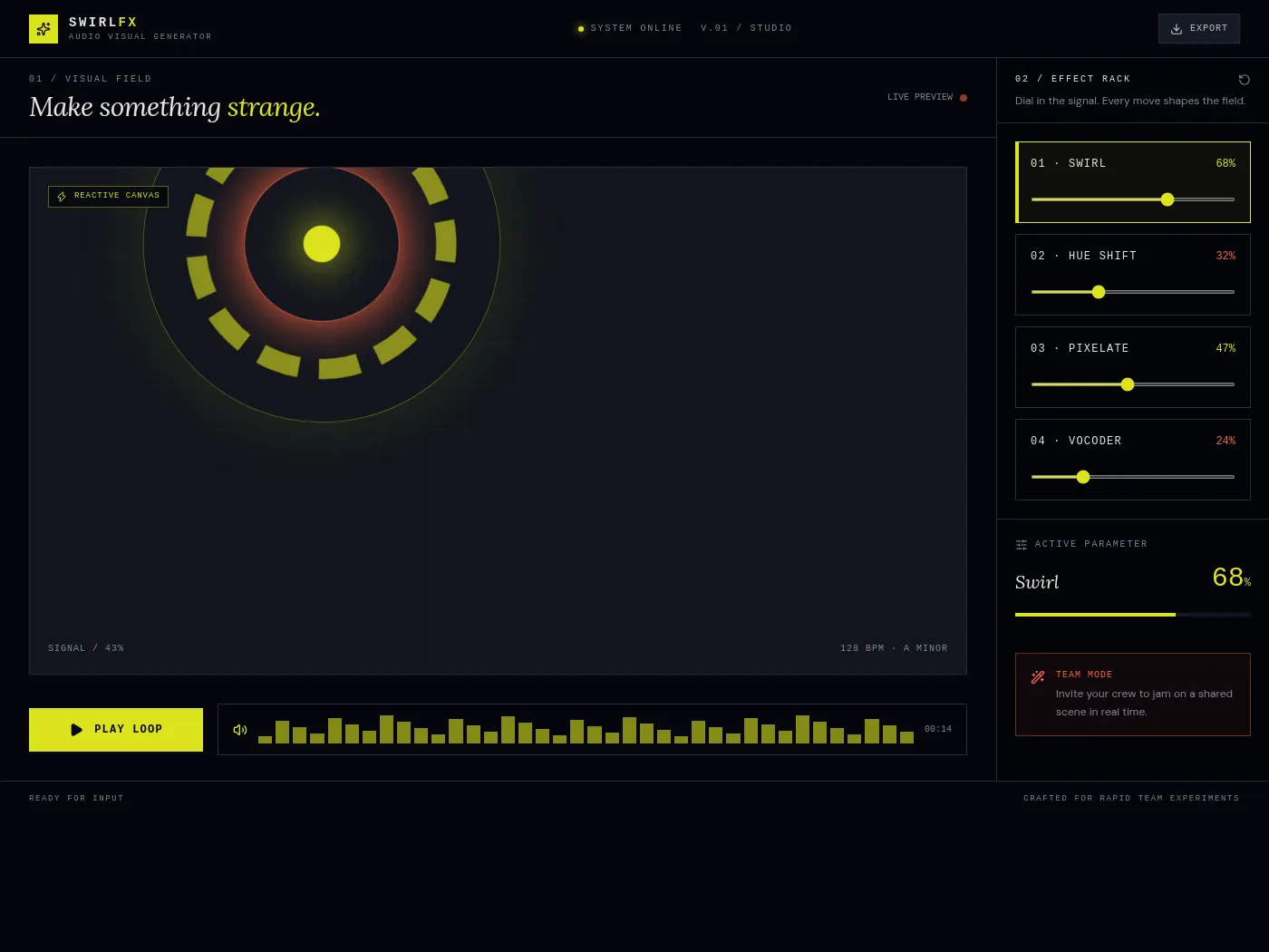 SwirlFX AV Generator
