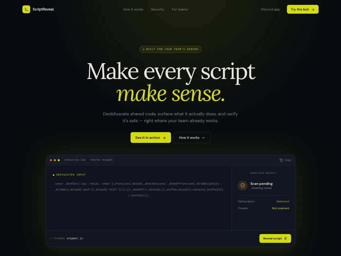 ScriptReveal Discord Bot