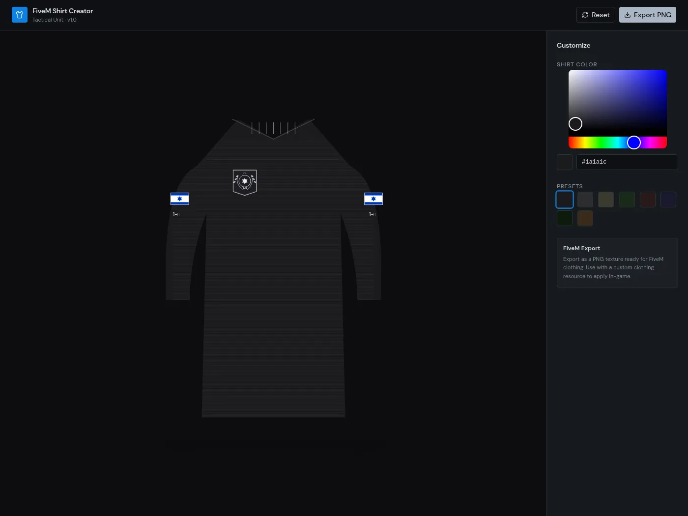 FiveM Shirt Creator