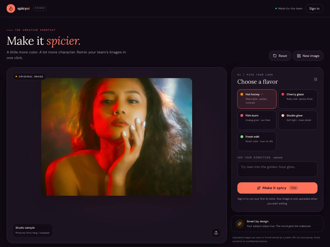 SpicyAI Image Editor