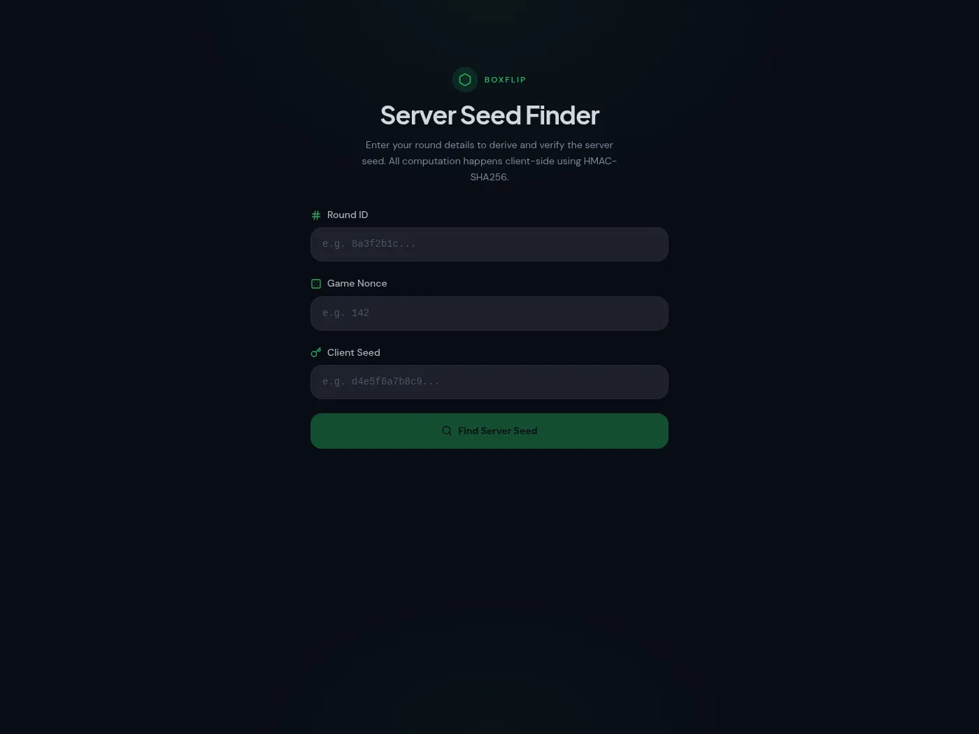 Boxflip Seed Finder
