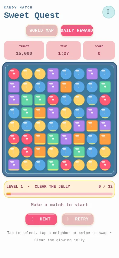 CandyMatch Saga Mobile
