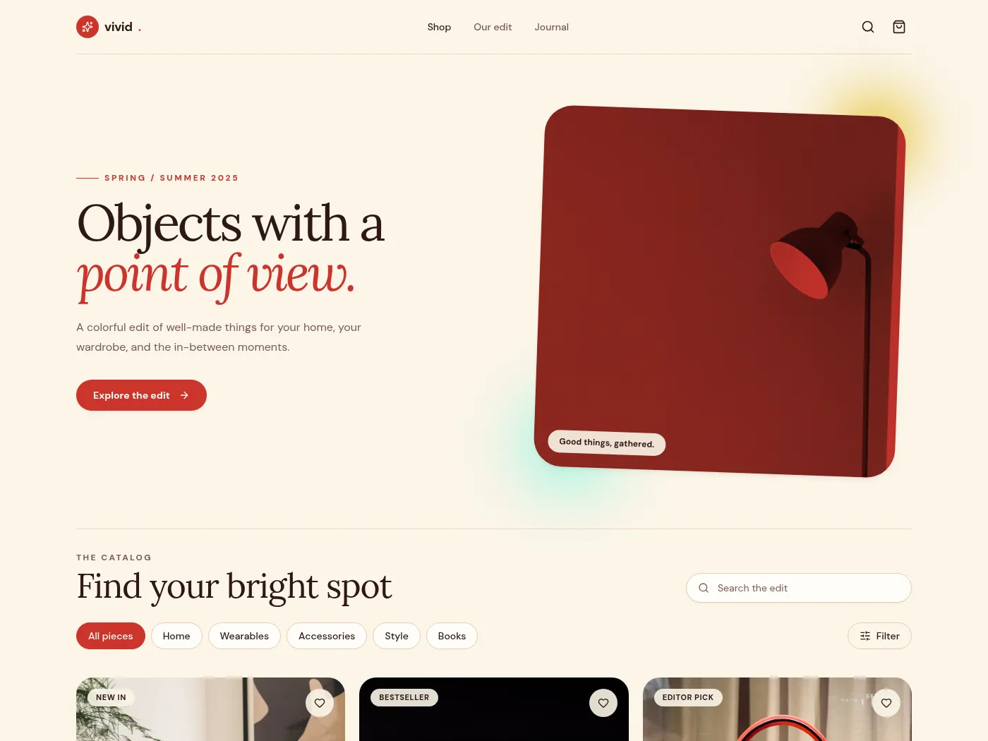 Vivid Catalog Display